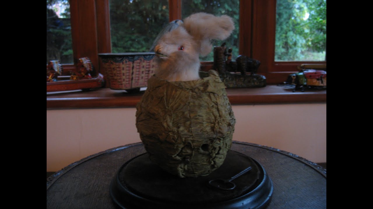ROULLET et DECAMPS RABBIT IN CABBAGE AUTOMATON MUSIC BOX c.1890's ...