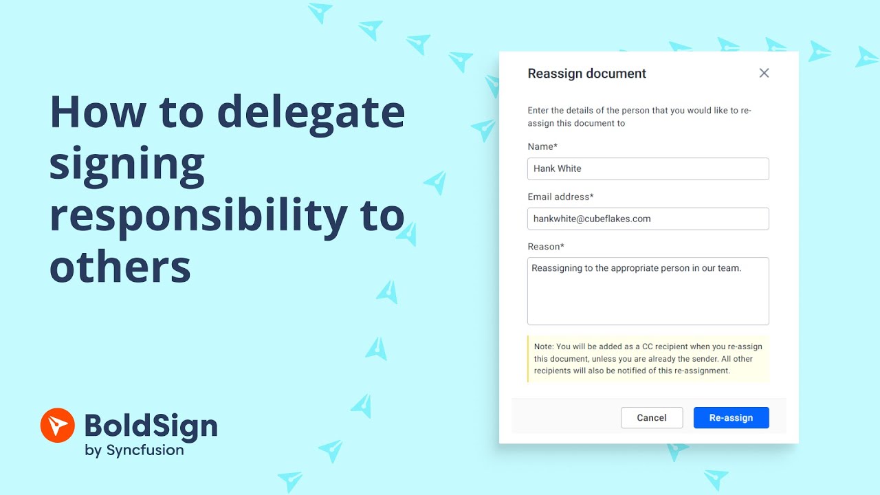 How to Delegate Signing Responsibility to Others - YouTube