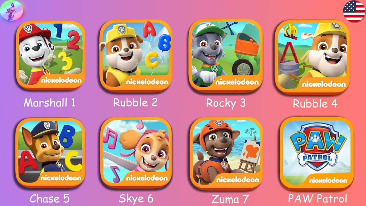 PAW Patrol Collection: Paw Patrol ACADEMY ALL GAMES! #1 | HD - YouTube