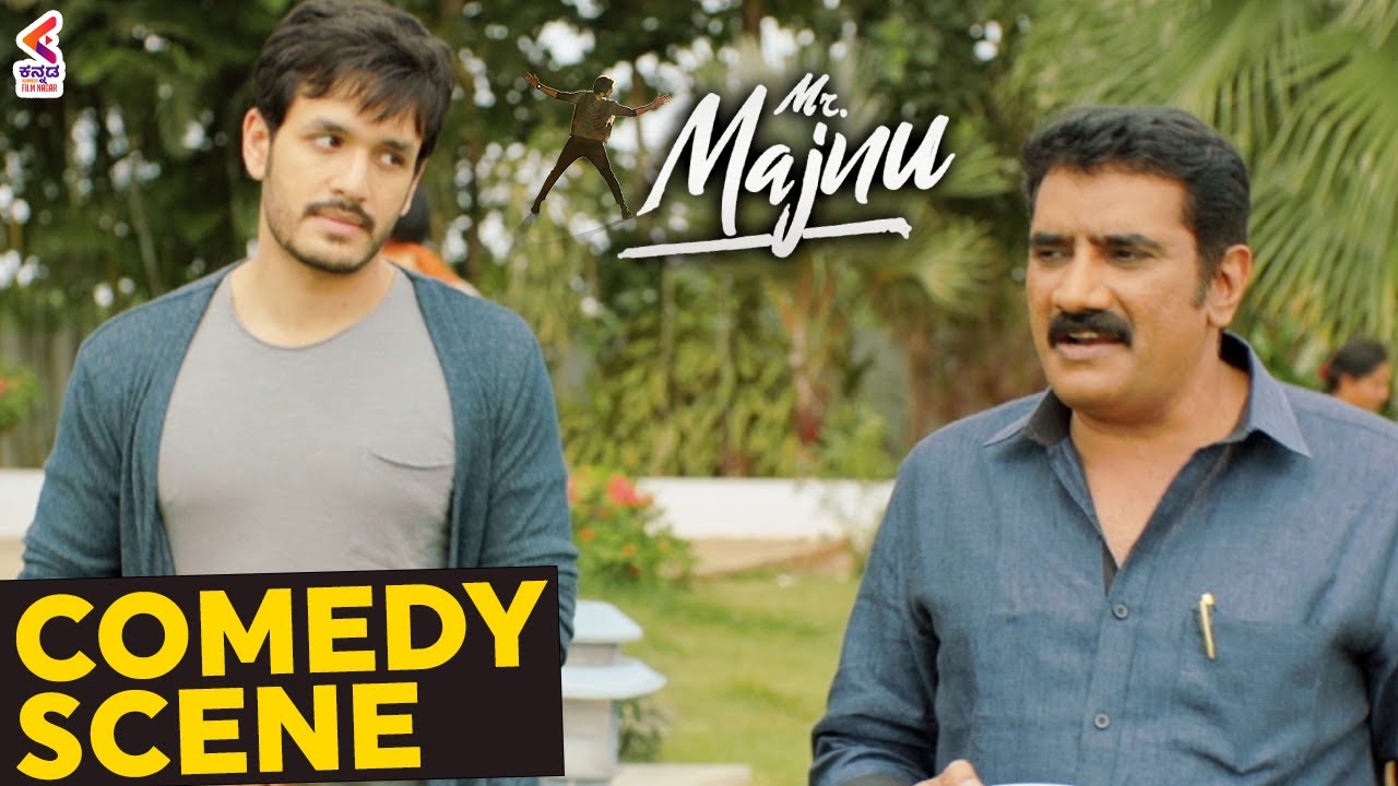 Mr Majnu Movie Comedy Scene | Akhil | Nidhhi Agerwal | Kannada Dubbed ...