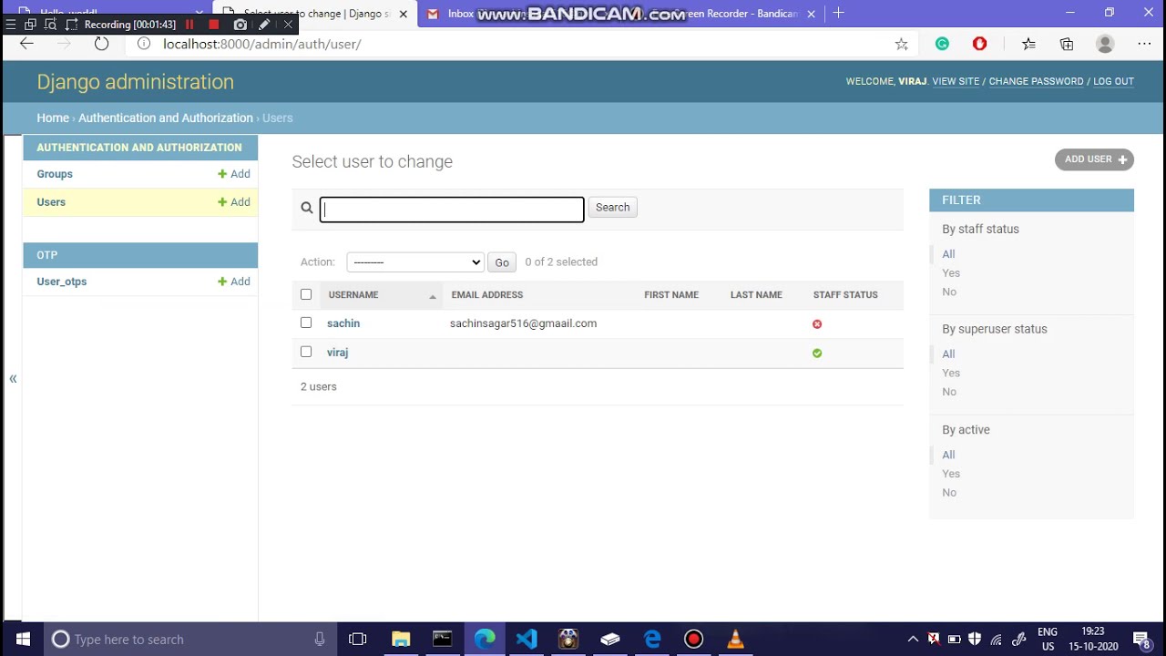 Django Signup with phone OTP validation - YouTube