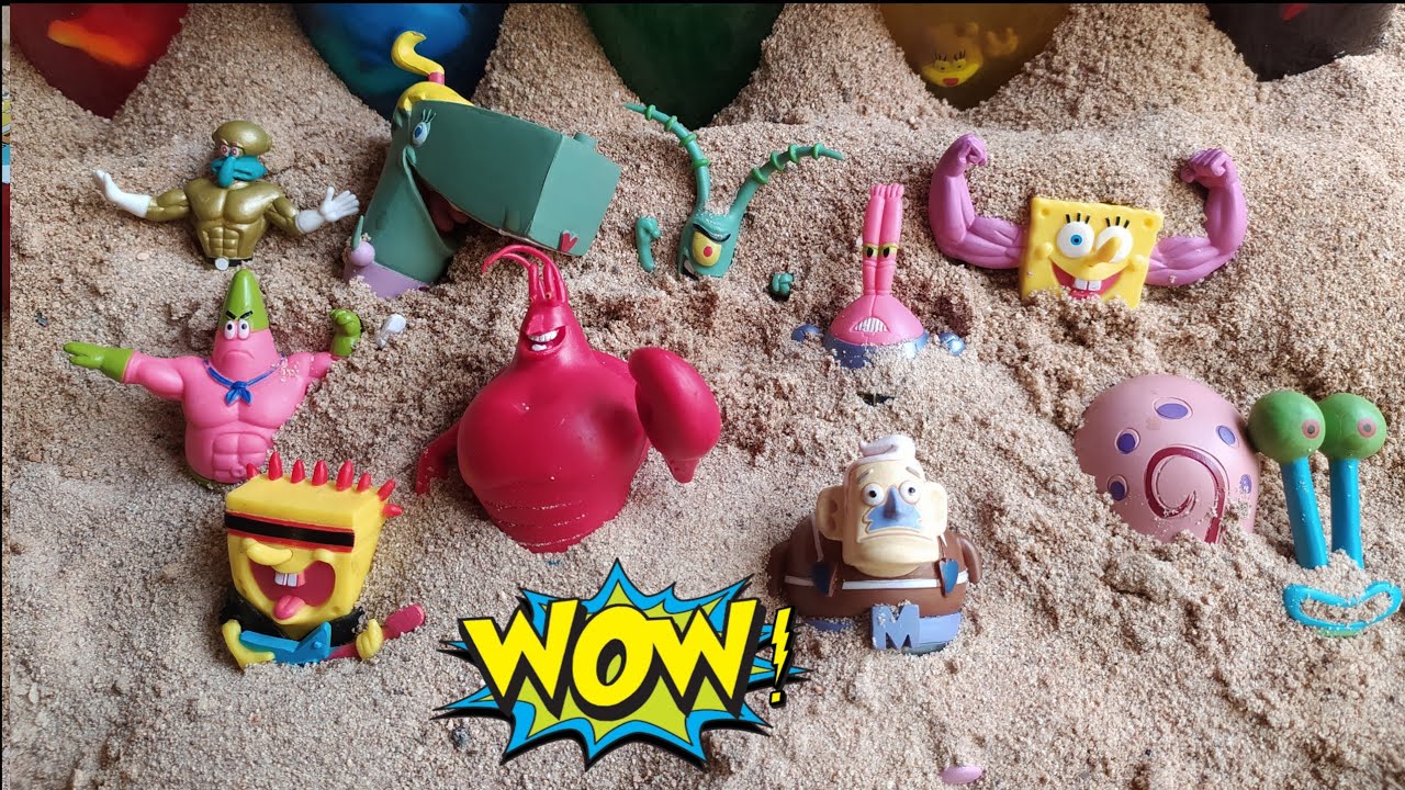 Mencari Mainan Spongebob dan Minuman Boba Di dalam Pasir, Patrik ...