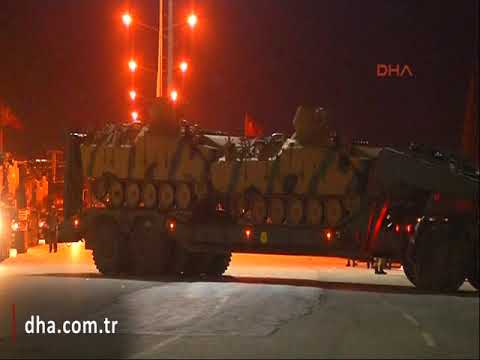Öncüpınar Sınır Kapısına gelen askeri konvoy Suriye'ye giriş yaptı