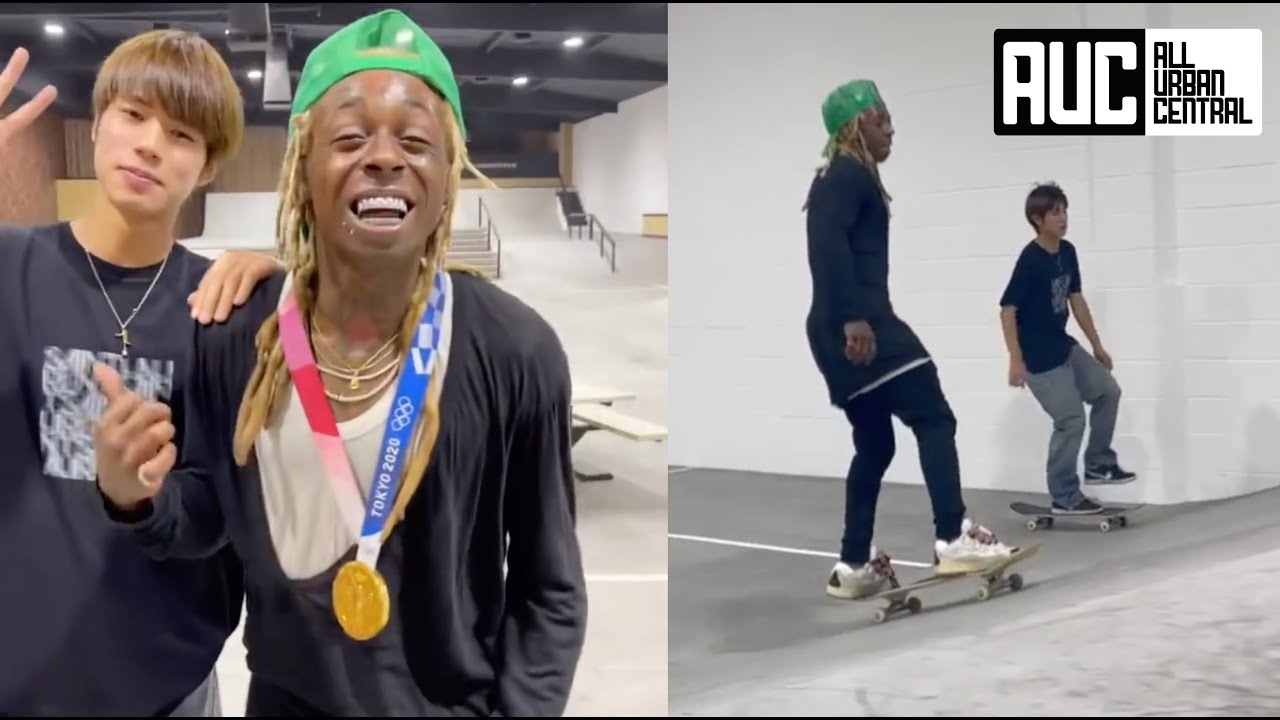 Lil Wayne Skateboarding 2022