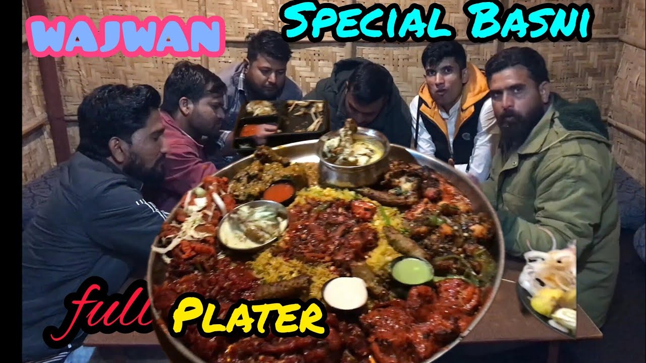 basni Dinner part 2 | tour | wajwan | dish kashmiri wajwan | non veg ...