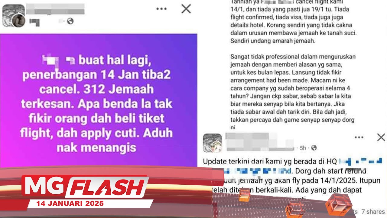 Lebih 300 Jemaah Umrah Terkandas #MGFlash - YouTube