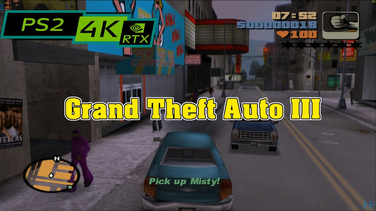 Grand Theft Auto III / 4K PS2 emulator PCSX2 / RTX 2080ti - YouTube