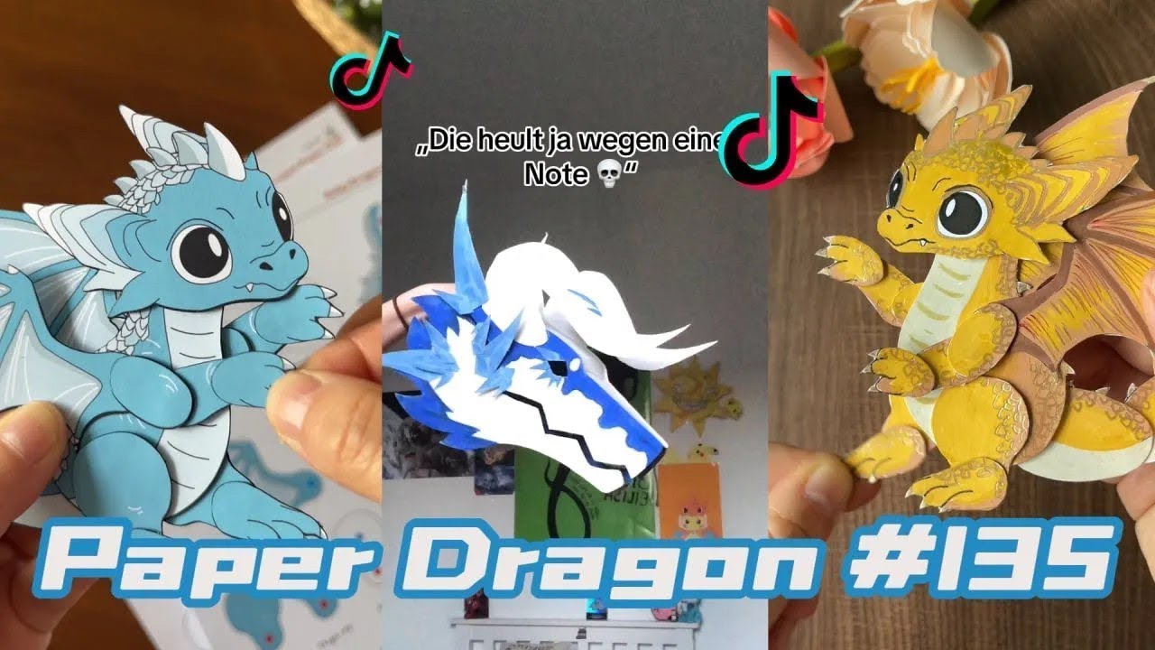 Paper Dragon Puppet Compilation! #1 - YouTube