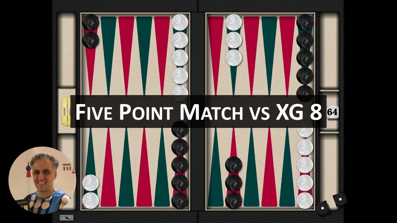 Five Point Backgammon Match vs XG 8 - YouTube