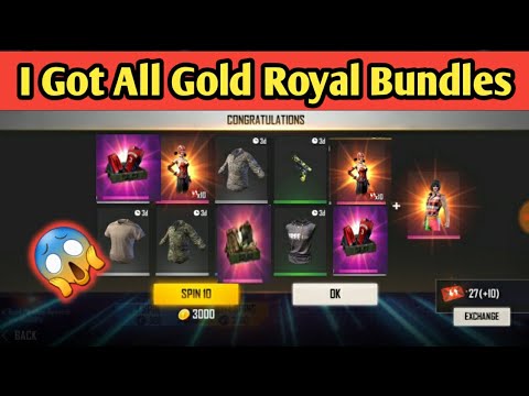 I Got All Gold Royal Bundles In Special Gold Royal - Garena Free Fire ...