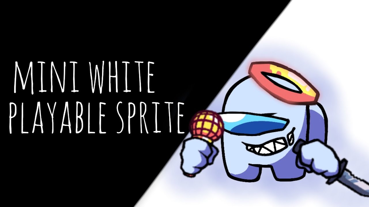 fnf vs impostor v4/mini white playable sprite - YouTube