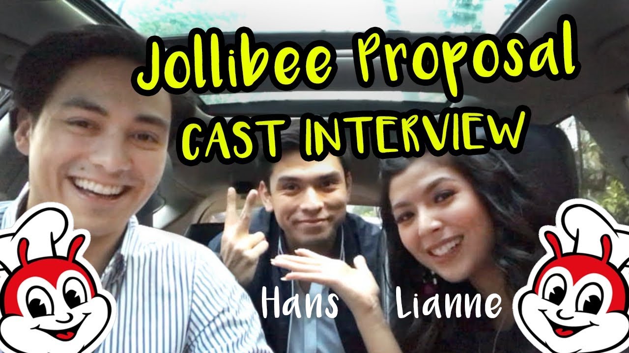 Jollibee Proposal Cast Interview (HANS BEARD WAS FAKE?) - YouTube