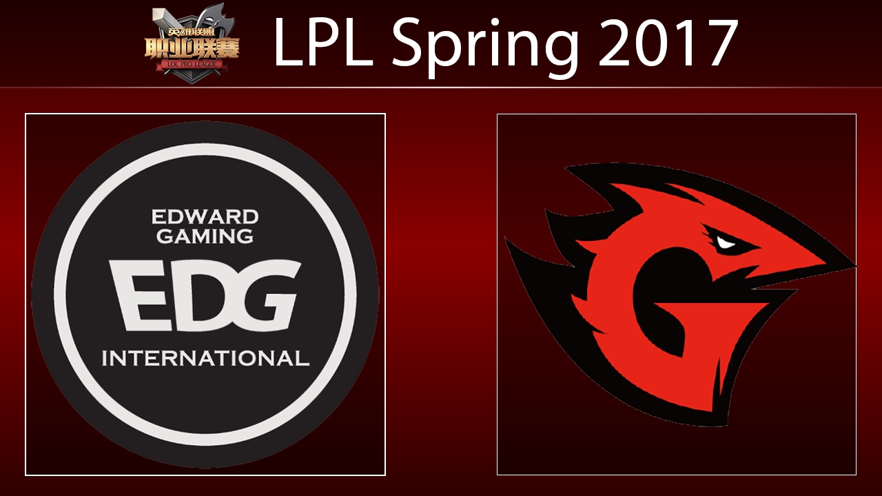 [LoL VODs] EDG vs GT @Map2 | LPL Spring 2017 (10.02.2017) - YouTube