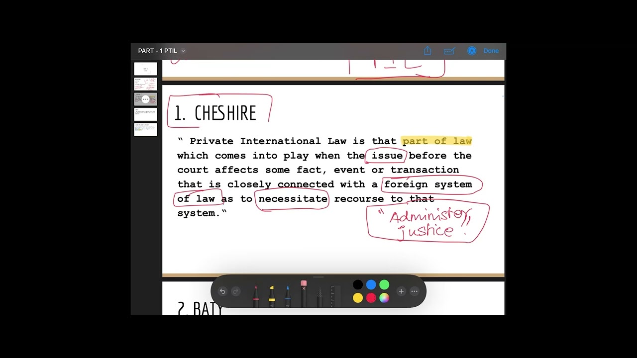 PART 1 - DEFINITION - PRIVATE INTERNATIONAL LAW - YouTube