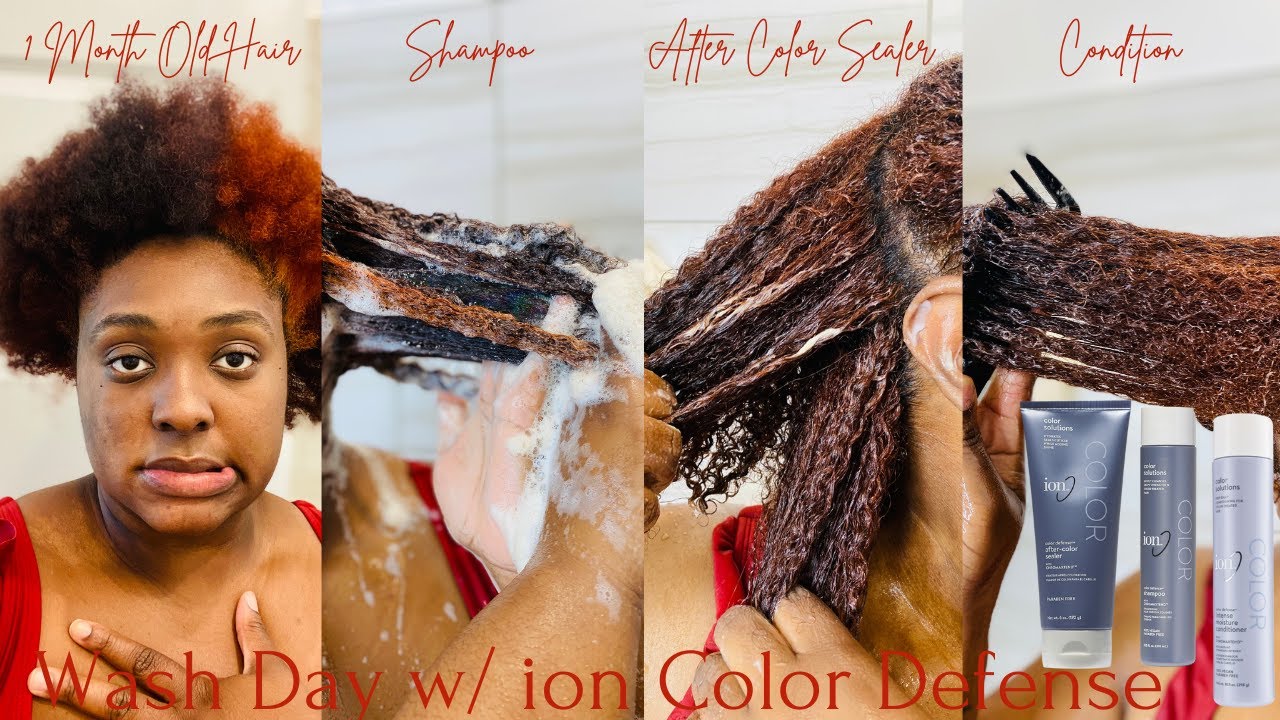 WASH DAY using ion Color Defense products| REVIEW - YouTube