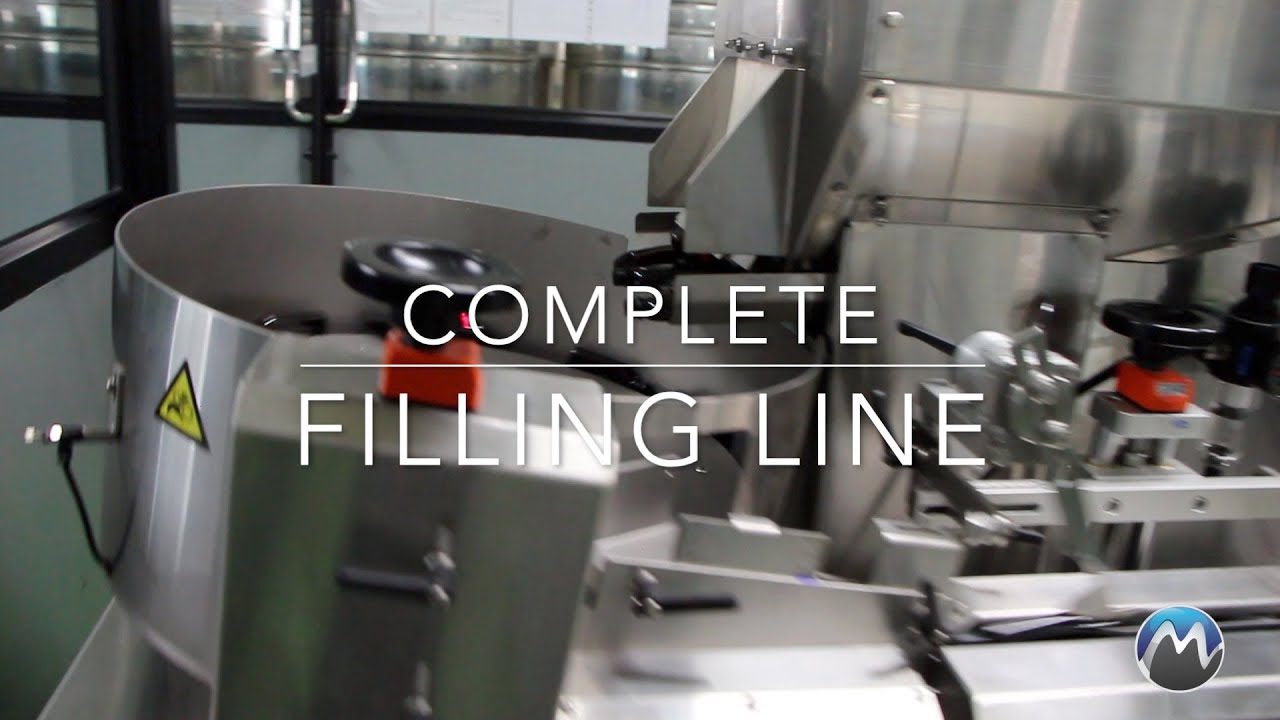 Complete filling line - YouTube