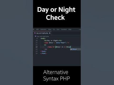 PHP alternative syntax - YouTube
