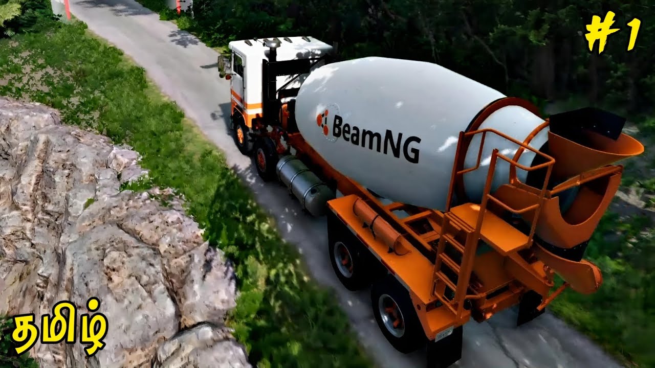 BeamNG Drive: Heavy Machinery Delivery Scenario - தமிழ் - YouTube