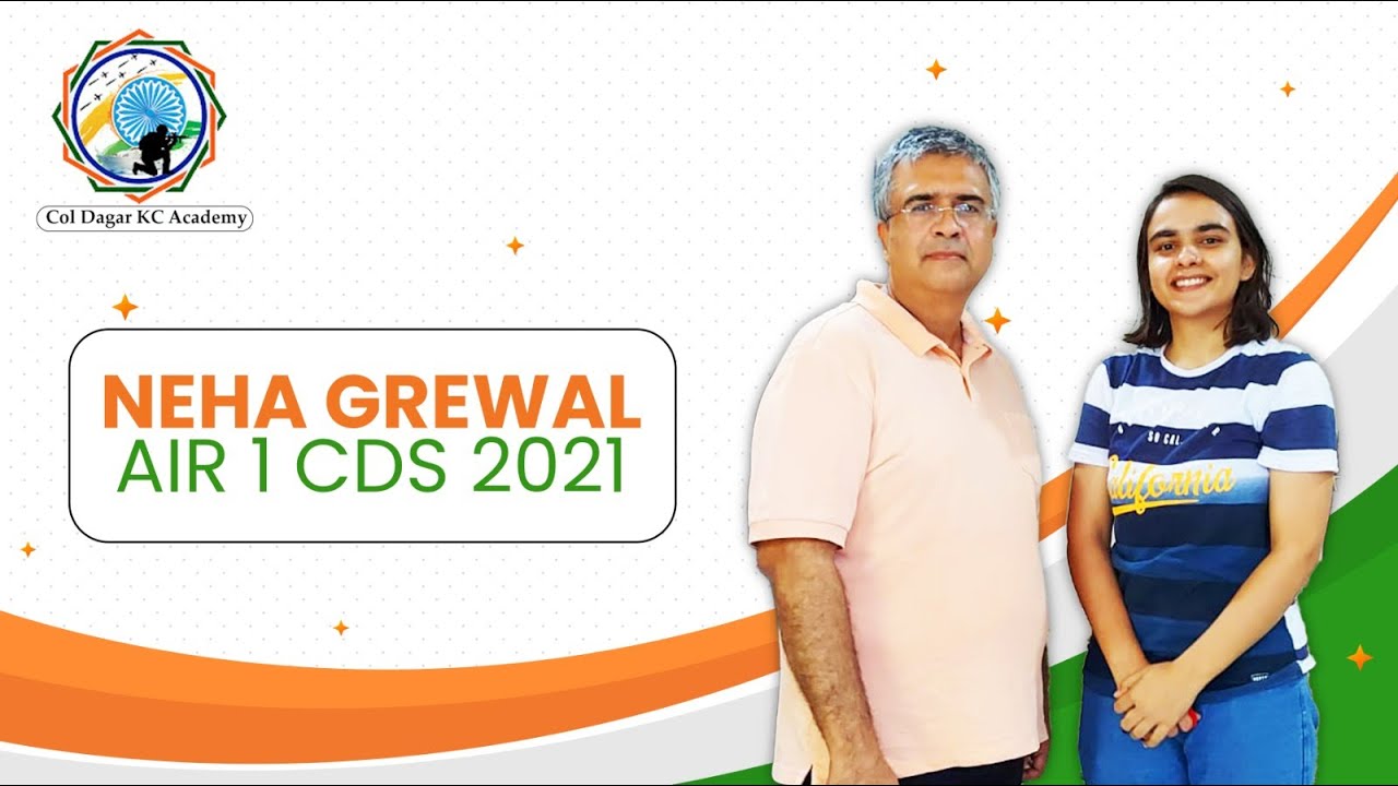 TESTIMONIAL OF OUR STUDENT NEHA GREWAL SECOND IN CDS 2021 - YouTube