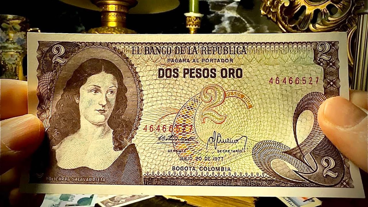 Colombia 2 Pesos Oro 1977 — A Quiet Decision | Vintage Banknote Story ...