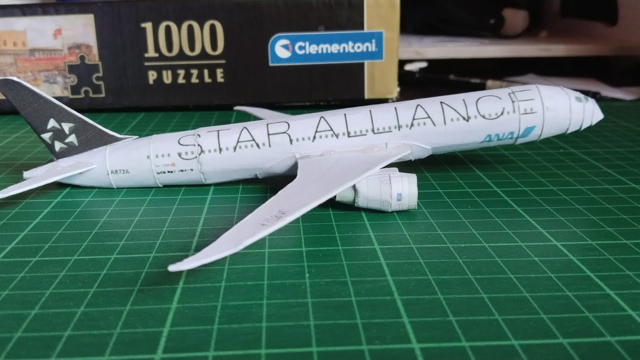 ANA B787-9 (JA872A) Star Alliance Livery Papercraft Model 🇯🇵 - YouTube