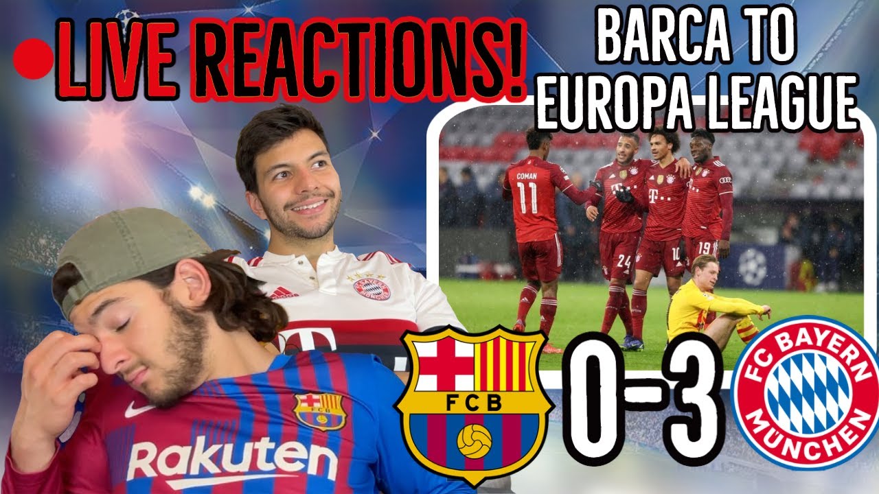 🚨LIVE REACTION [sad]: Bayern Munich DESTROY (3-0) & ELIMINATE Barcelona ...