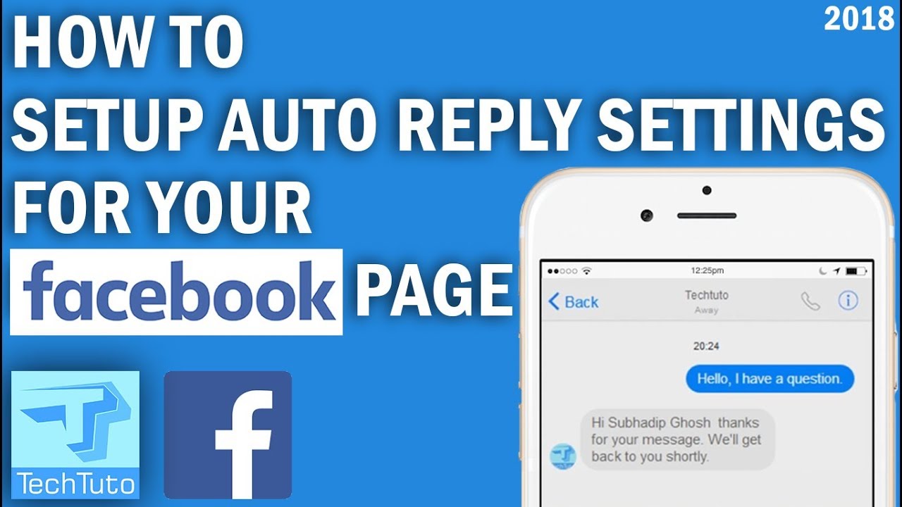 HOW TO SETUP AUTO REPLY IN FACEBOOK MESSENGER || HOW TO ENABLE INSTANT ...