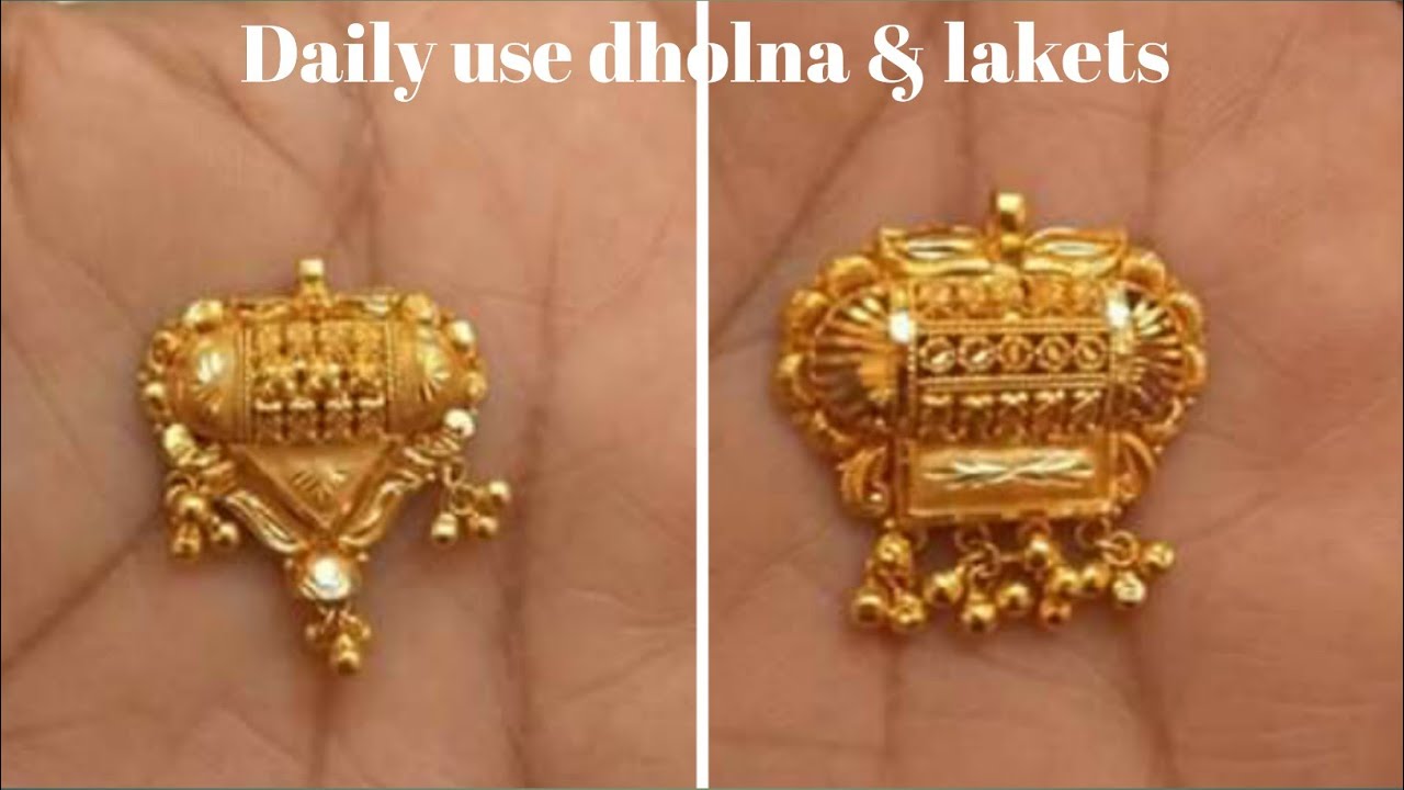 24k gold jwellery for daily use. New design dholna,lackets & 5tikiya ...