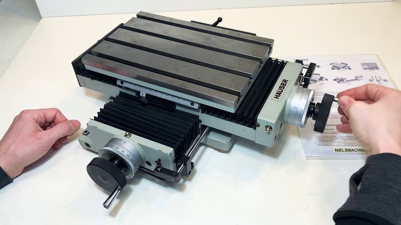 Henri Hauser Precision Cross Table or Measuring Table 270x175mm - YouTube