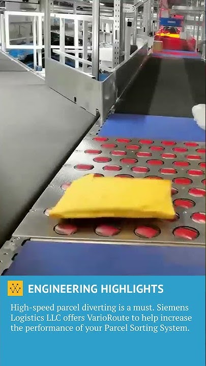 Parcel Sorting System by Siemens Logistics - YouTube