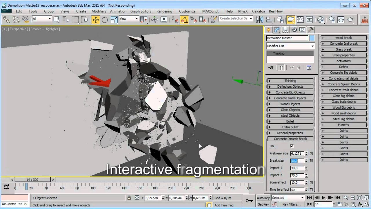 Demolition Master - Destruction Tool for 3DS Max with thinkingParticles ...