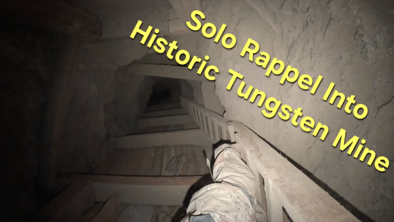 Rappelling Into 100 Year Old Tungsten Mine — Relics Discovered - YouTube