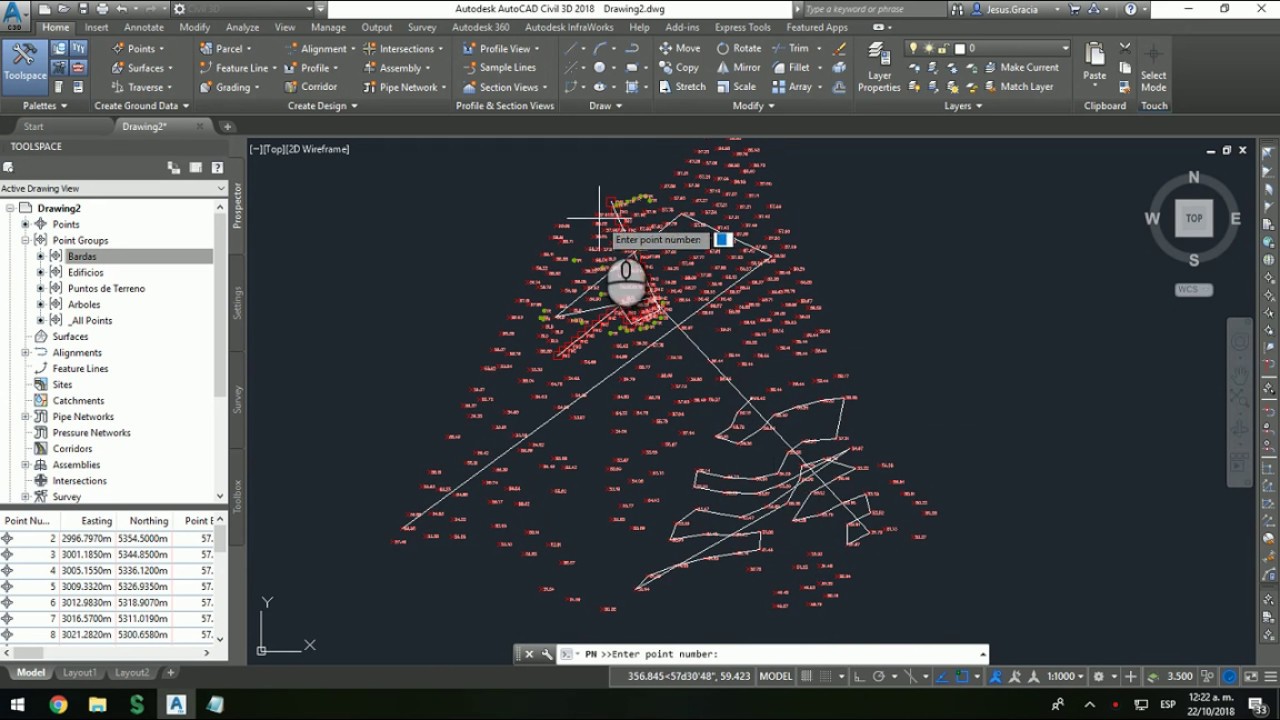 AutoCAD Civil 3D - 3.03 trazar polilinea a partir de puntos de manera ...