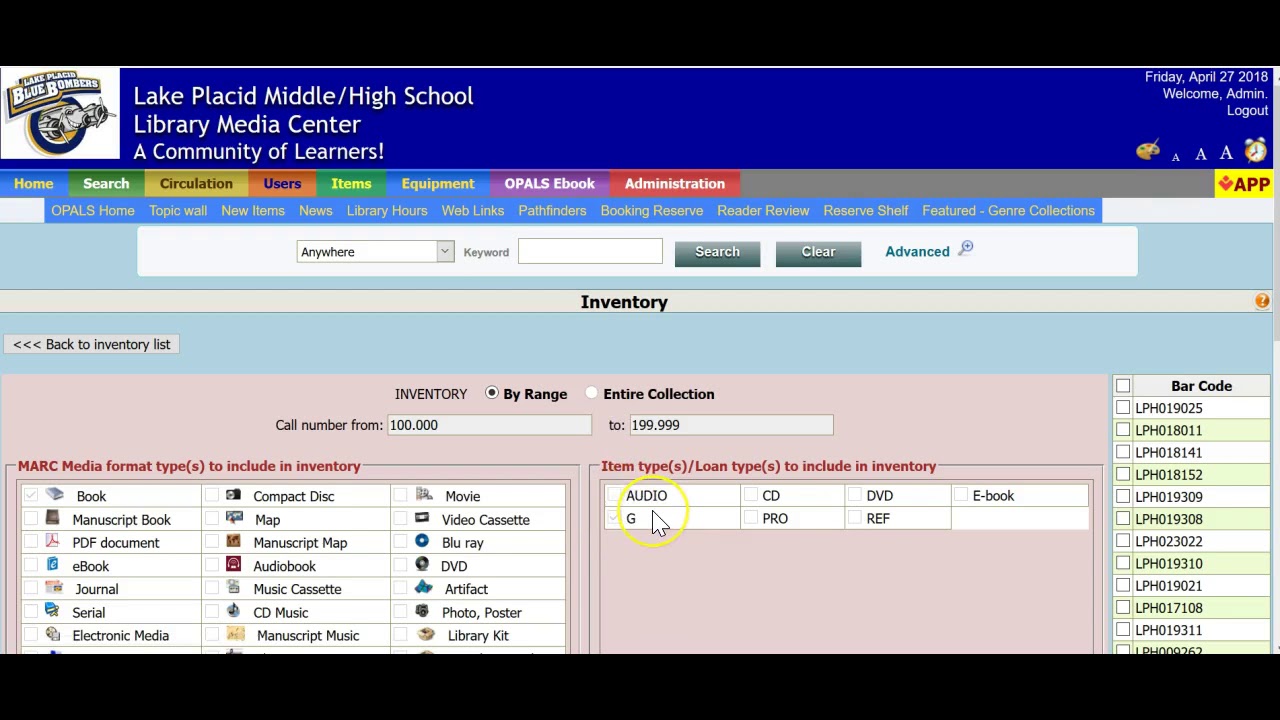 How to use the OPALS Inventory module - YouTube