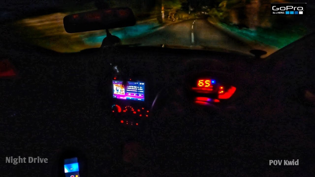 Night Drive Renault KWID through beautiful village road - YouTube