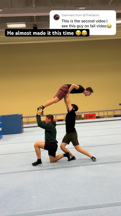 THEY WERE SO CLOSE😭😂 #funny #fail #acrobatics #shorts #acrobats #lol # ...