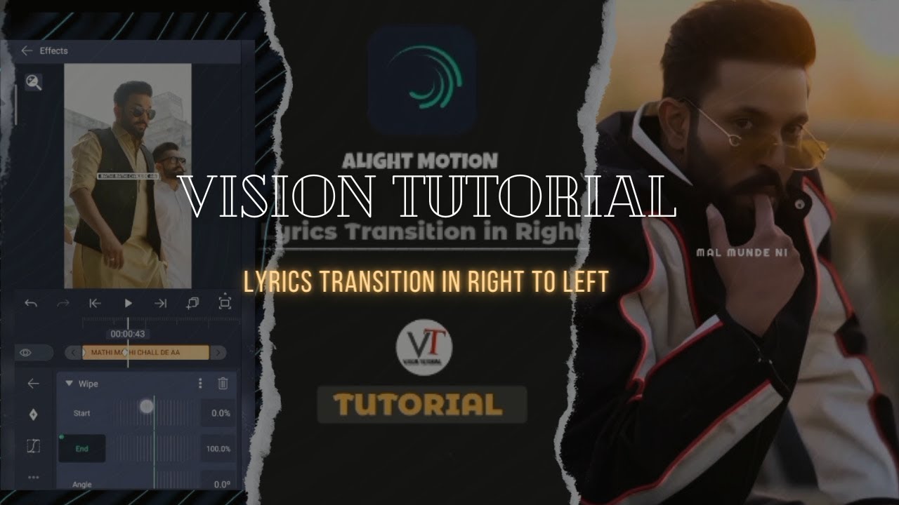 Lyrics Transition in Right to Left in Easy Steps | Alight Motion ...