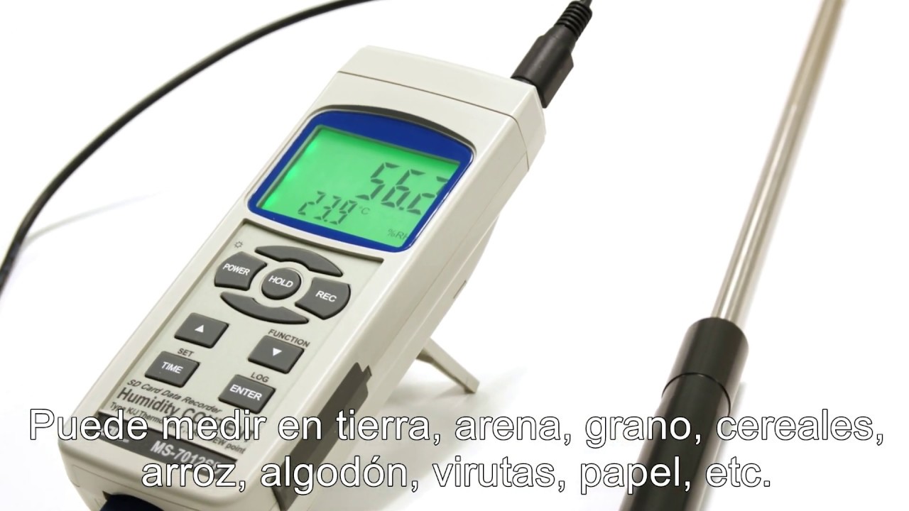 Higrómetro para suelo MS-7012SD - YouTube