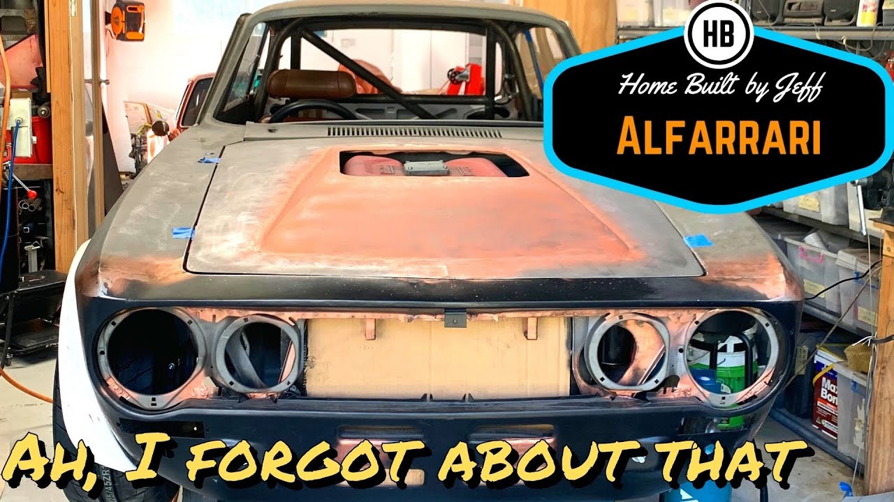 Ah. That's what I forgot - Ferrari engined Alfa 105 Alfarrari build ...