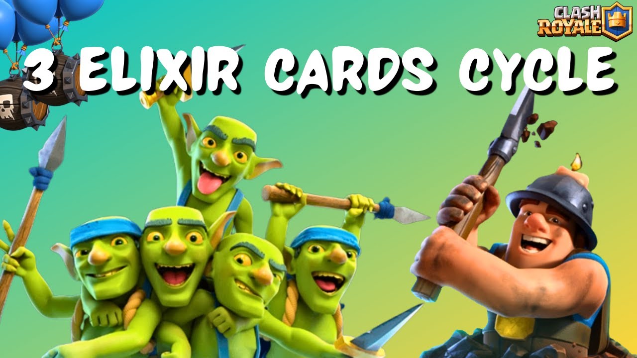 3 ELIXIR CARDS DESTROY THE ARENA - YouTube