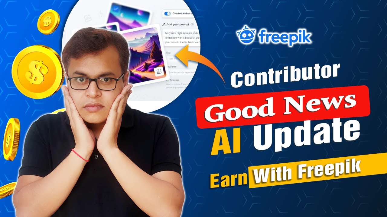 Good News! Freepik Contributor Update For AI Content | Design With NK ...