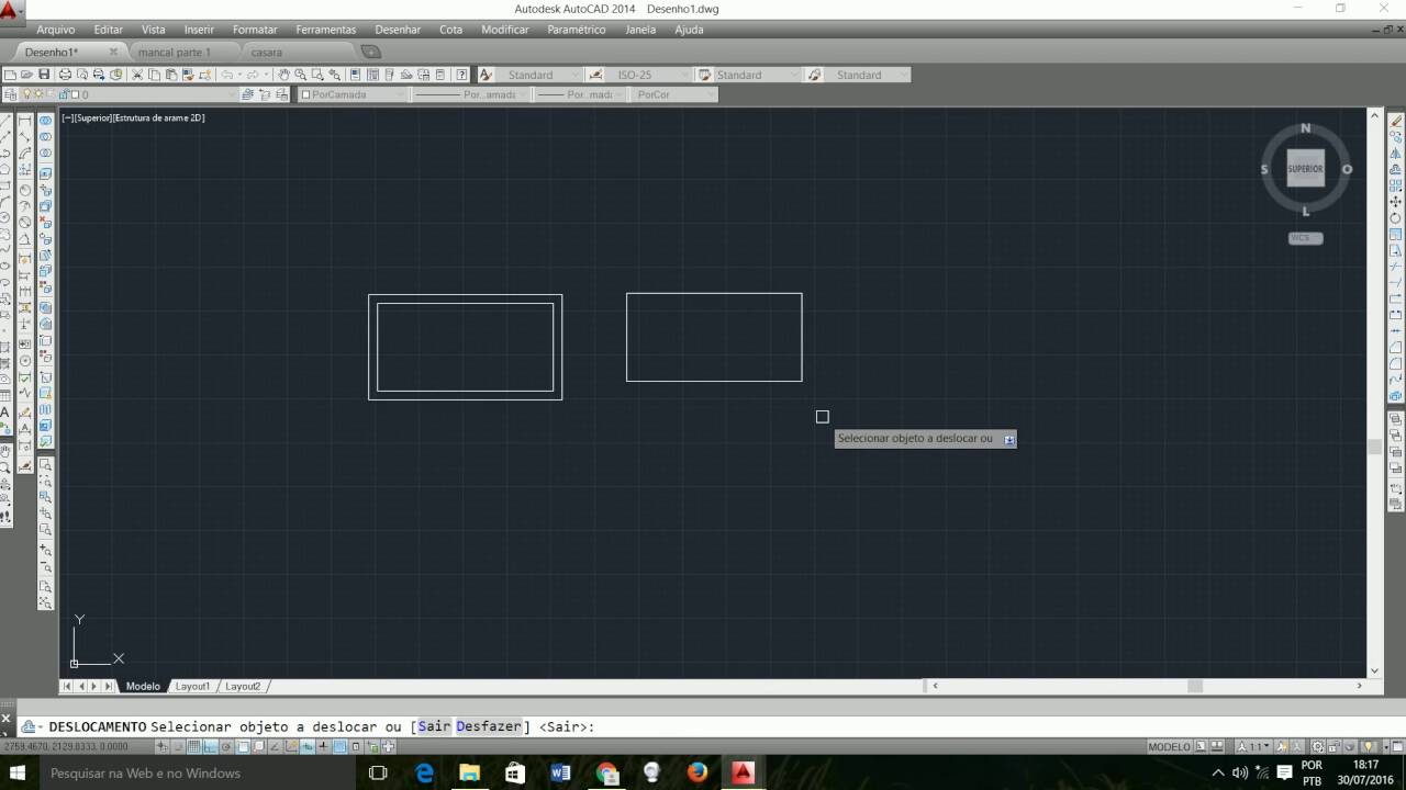 Como usar o AutoCad - Parte 1 - YouTube
