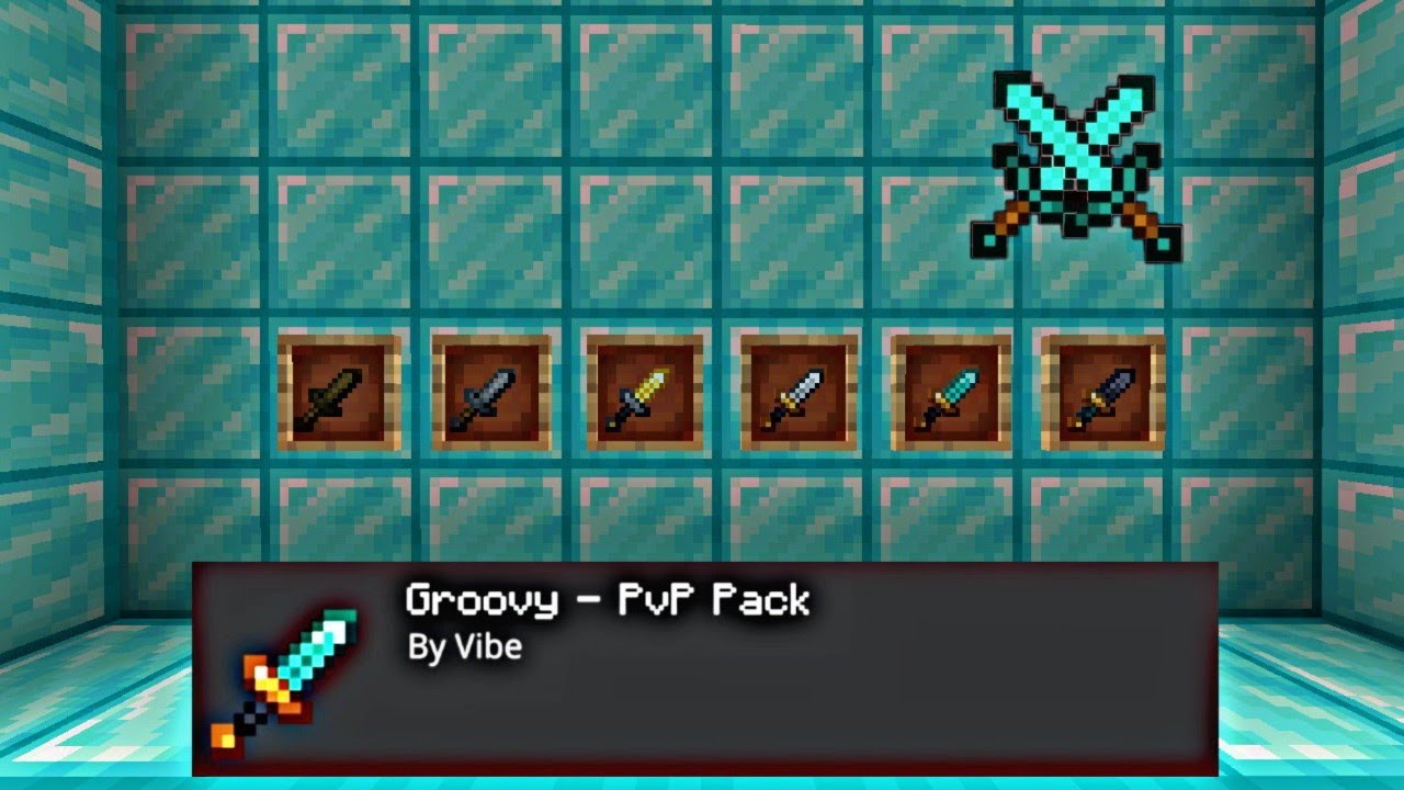 groovy pvp texture pack for minecraft pe!! - YouTube
