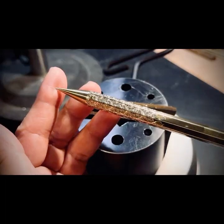 sharp pencil 『 KAWECO SPECIAL arabesque 』hand engraving Burin アラベスク ...