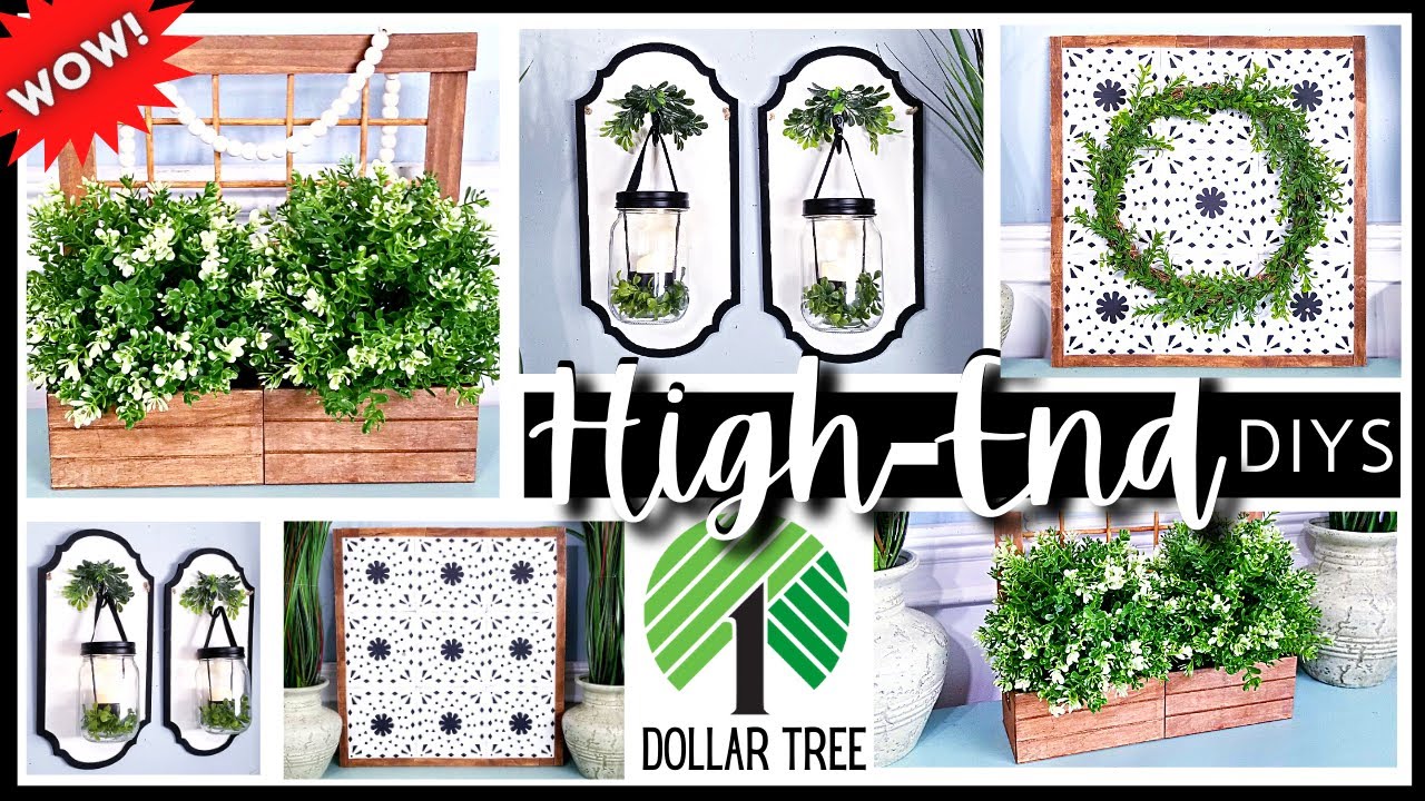 *NEW* HIGH-END Inspired DOLLAR TREE DIYs! Brilliant HOME DECOR Hacks ...