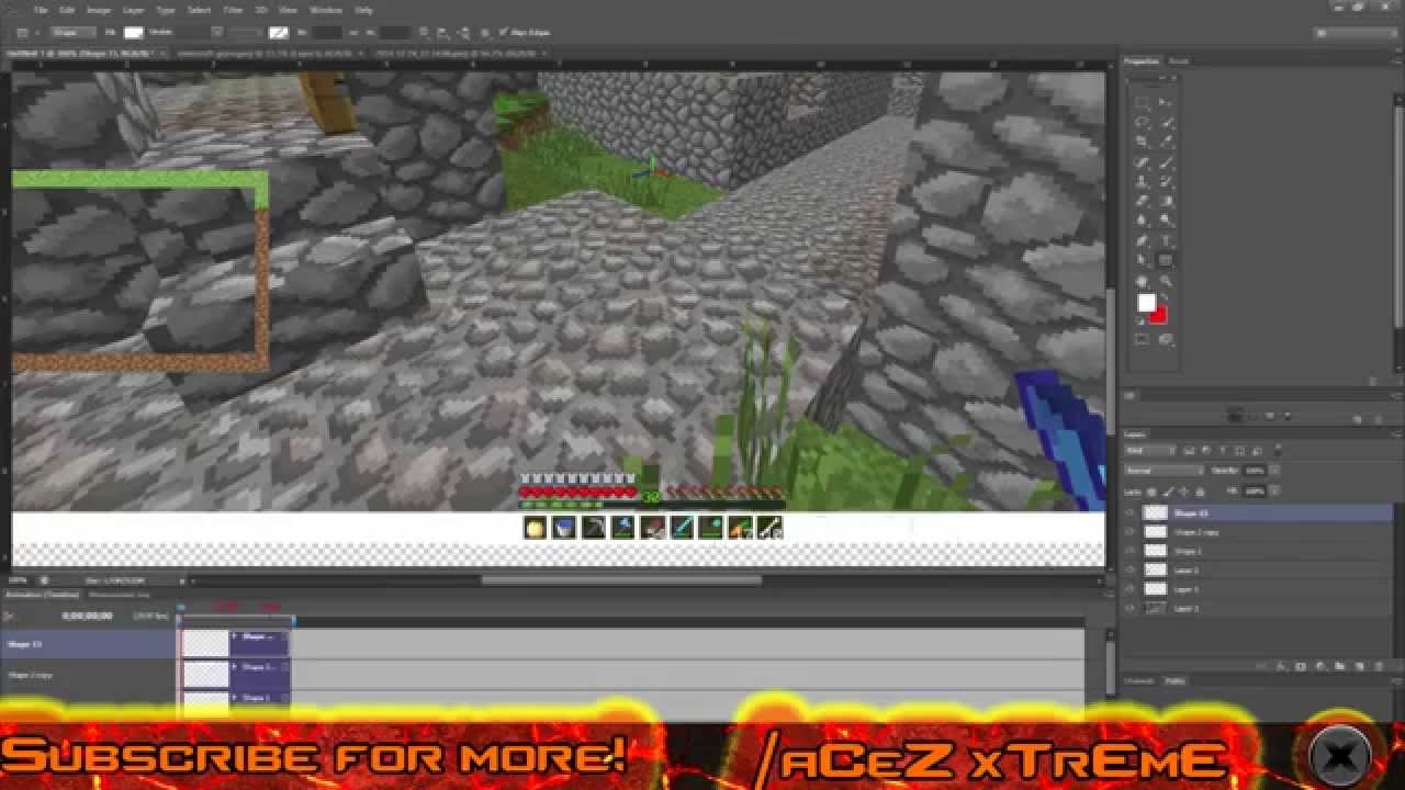 Minecraft Twitch Overlay 720p