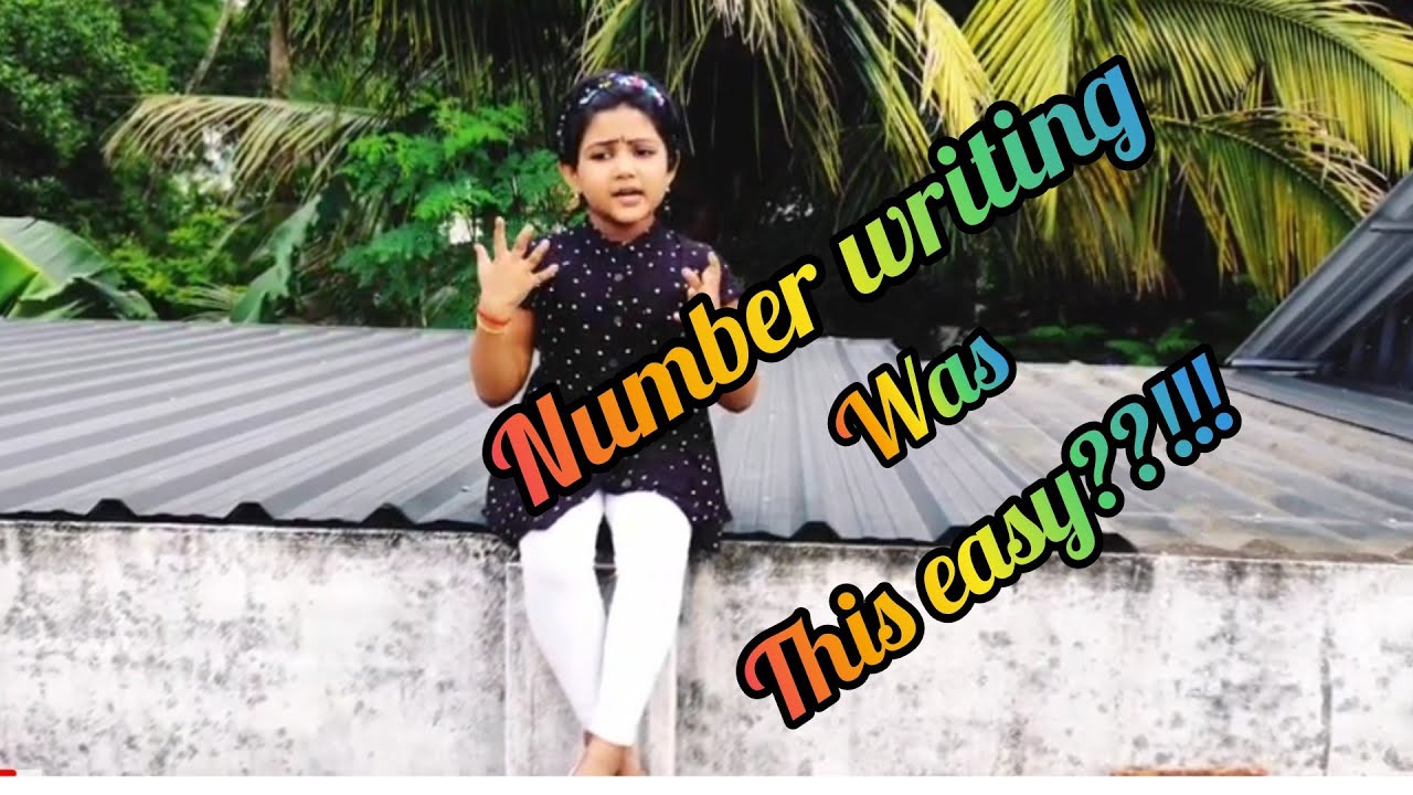 Easy number writing method for kids - YouTube