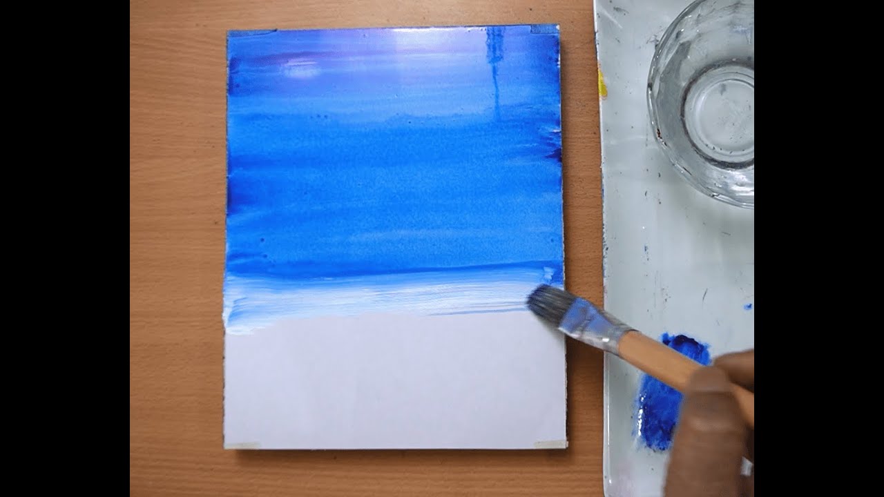 Blue tree | Acrylic Painting Techniques | Acrylic Painting for ...