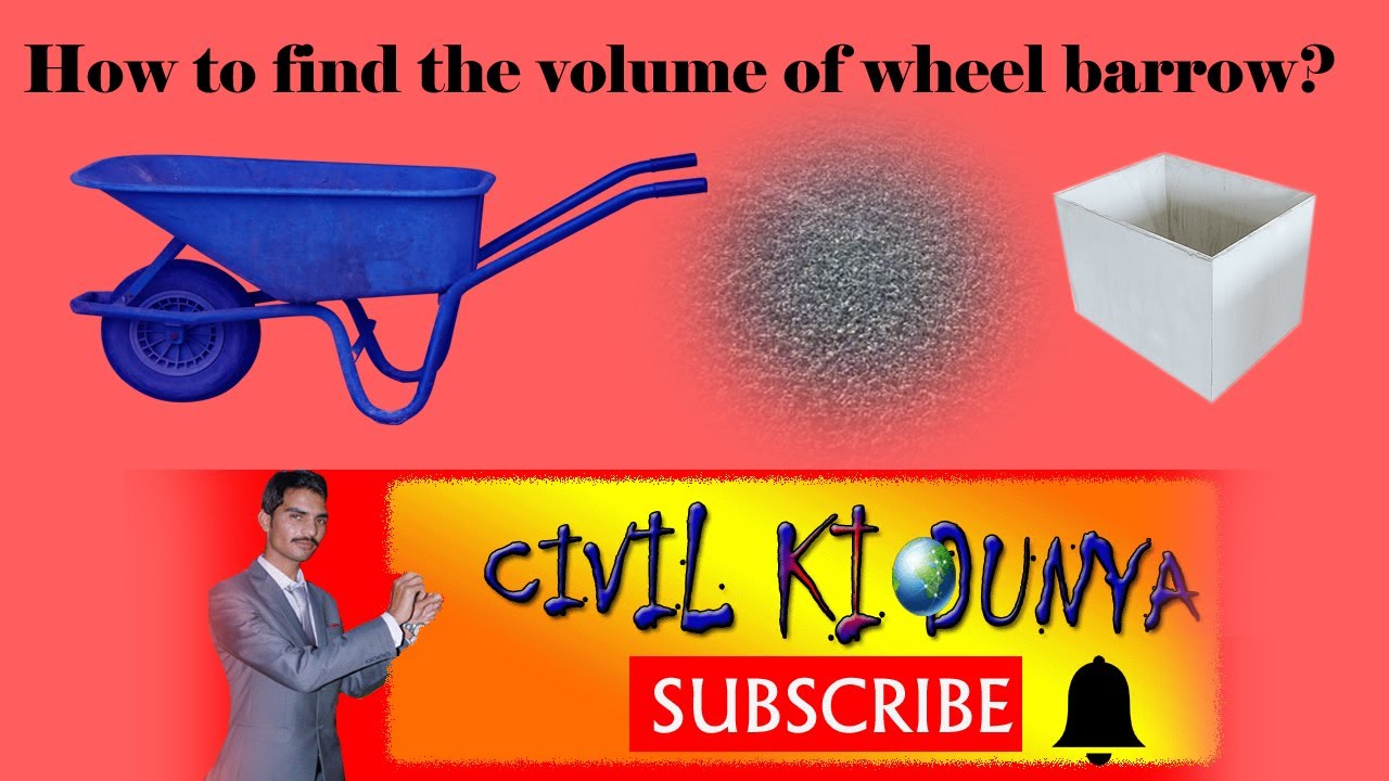 How to find the volume of Wheel Barrow?IIWheel Barrow ka volume kasy ...