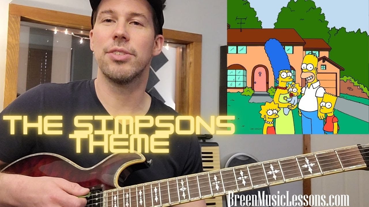 The Simpsons Theme - Guitar Lesson - YouTube